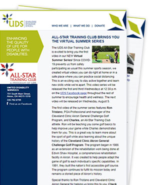 Newsletters | United Disability Services of Akron